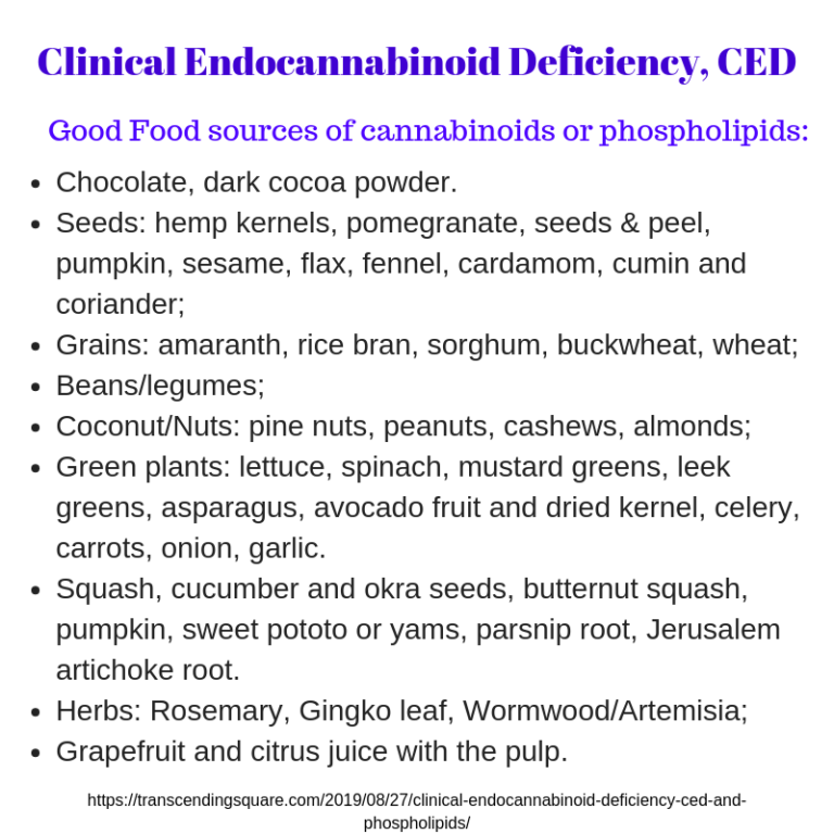 Clinical Endocannabinoid Deficiency, (CED), and phospholipids ...